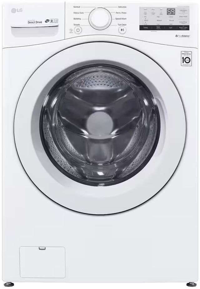 LG 4.5 Cu. Ft. White Front Load Washer | Mays Monroe and the Sleep ...
