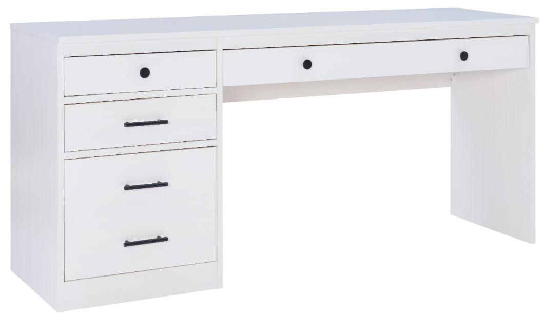 Linon Victor White Wash Desk Total Home Oakes ND