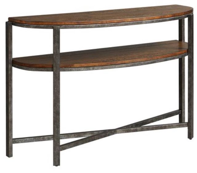 Liberty Furniture Breckinridge Mahogany Spice Demilune Sofa Table ...