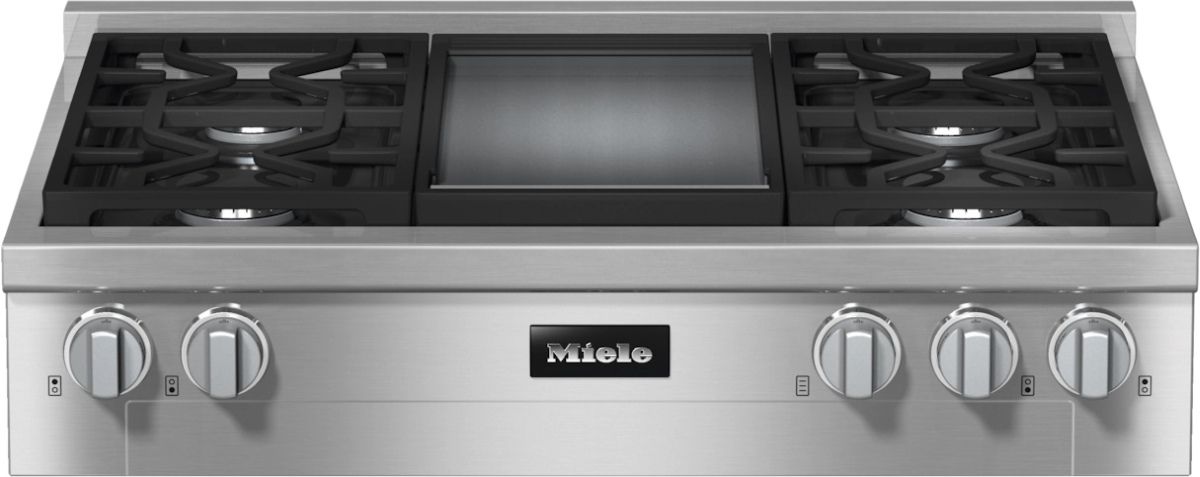 Miele 36" Gas Clean Touch Steel Rangetop | Spencer's TV & Appliance ...