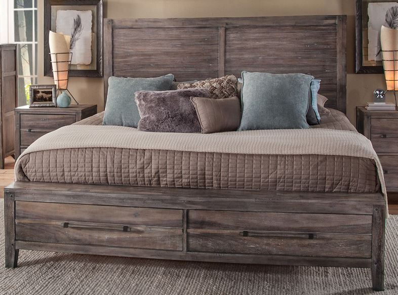 American Woodcrafters 2800 Aurora Weathered Grey King Complete Panel ...