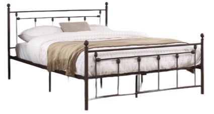 Milton Greens Stars Copper Full Victorian Style Metal Platform Bed ...