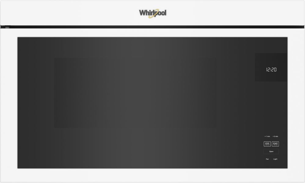Whirlpool® 1.1 Cu. Ft. White Over The Range Microwave | Spencer's TV ...