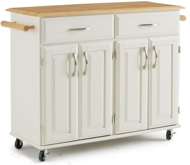 homestyles® Dolly Madison Off-White Kitchen Cart | Kubin's Furniture ...