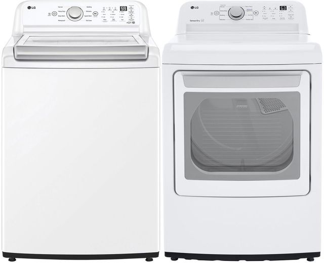 LG White Laundry Pair | Perpich TV & Appliance