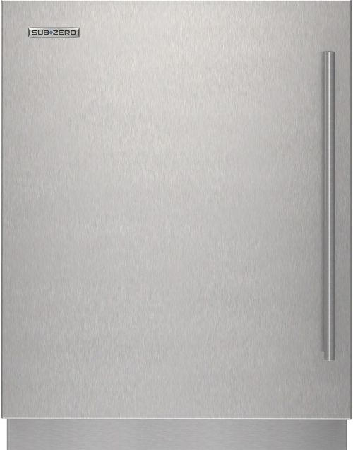 Sub-Zero Stainless Steel Solid Door Panel - Tubular Handle, Left Hinge ...