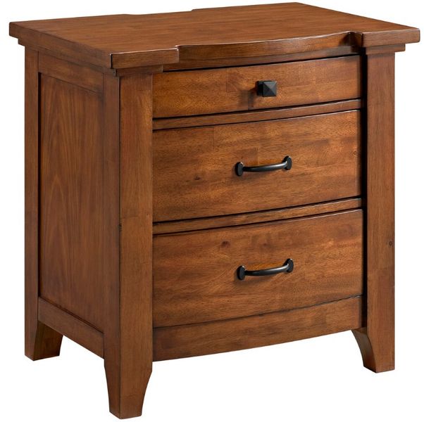 Elements International Gage Chestnut Nightstand | Fischer Furniture ...