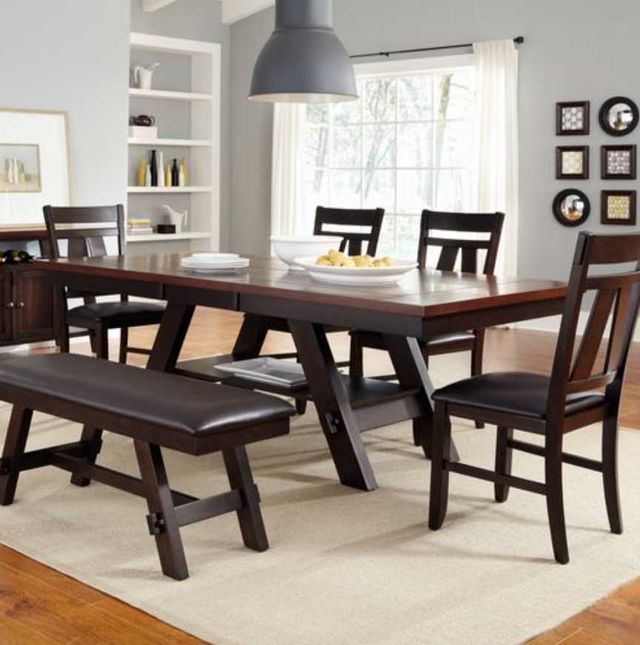 Liberty Furniture Lawson 6-Piece Two-Tone Rectangular Table Set ...