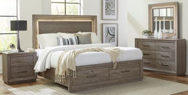 Liberty Furniture Horizons 4-Piece Greystone Queen Bedroom Set | Colder ...