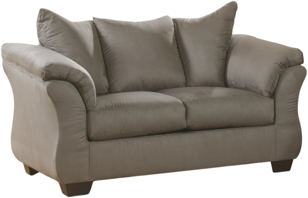 Signature Design by Ashley® Darcy Cobblestone Loveseat | Fischer ...