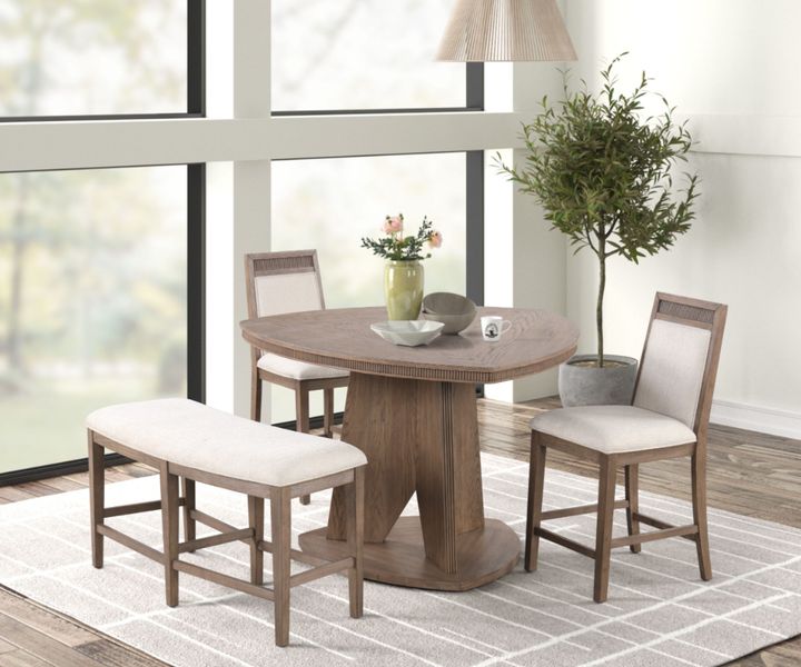 Lifestyle 608BP Antique Gray Triangular Pub Table | Pieratt's