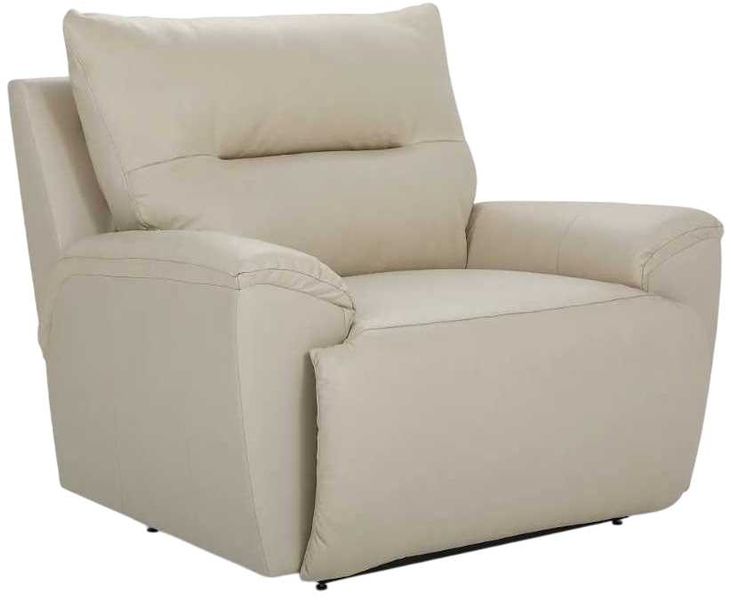 La-Z-Boy® Palmer Oyster Leather Power Reclining Chair and a Half with ...