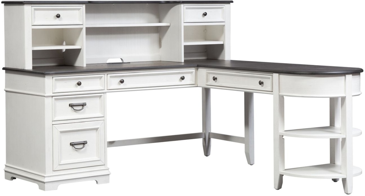 Liberty Allyson Park L Shaped Desk Set White