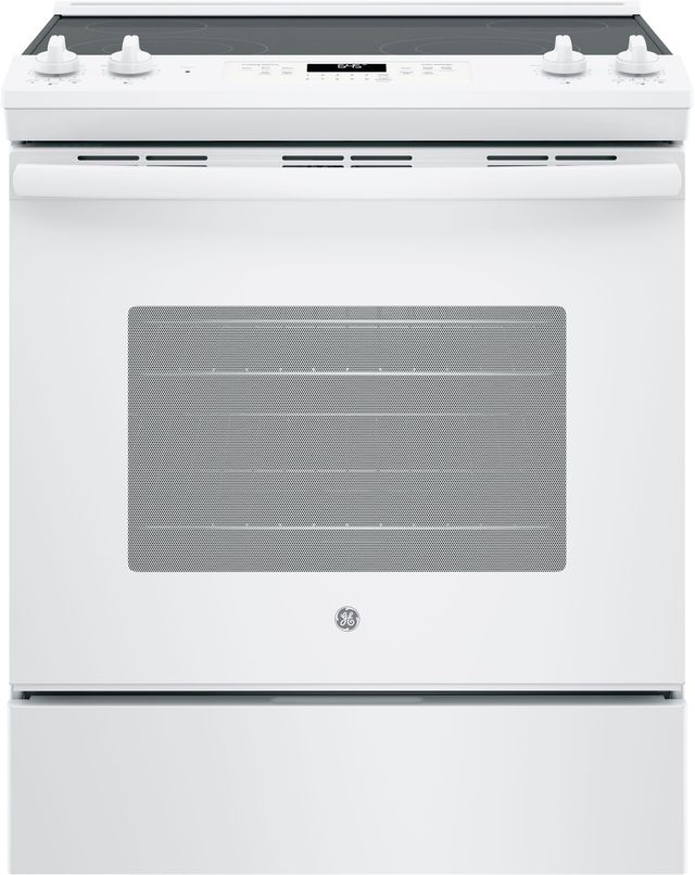 GE® 30" White Slide in Electric Range | Ken's Appliance & America's ...