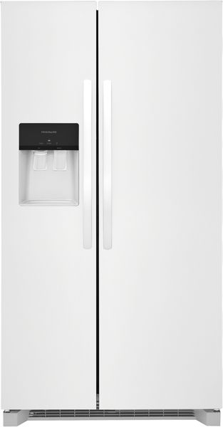 Frigidaire® 36 in. 25.6 Cu. Ft. White Side-by-Side Refrigerator | Grand ...