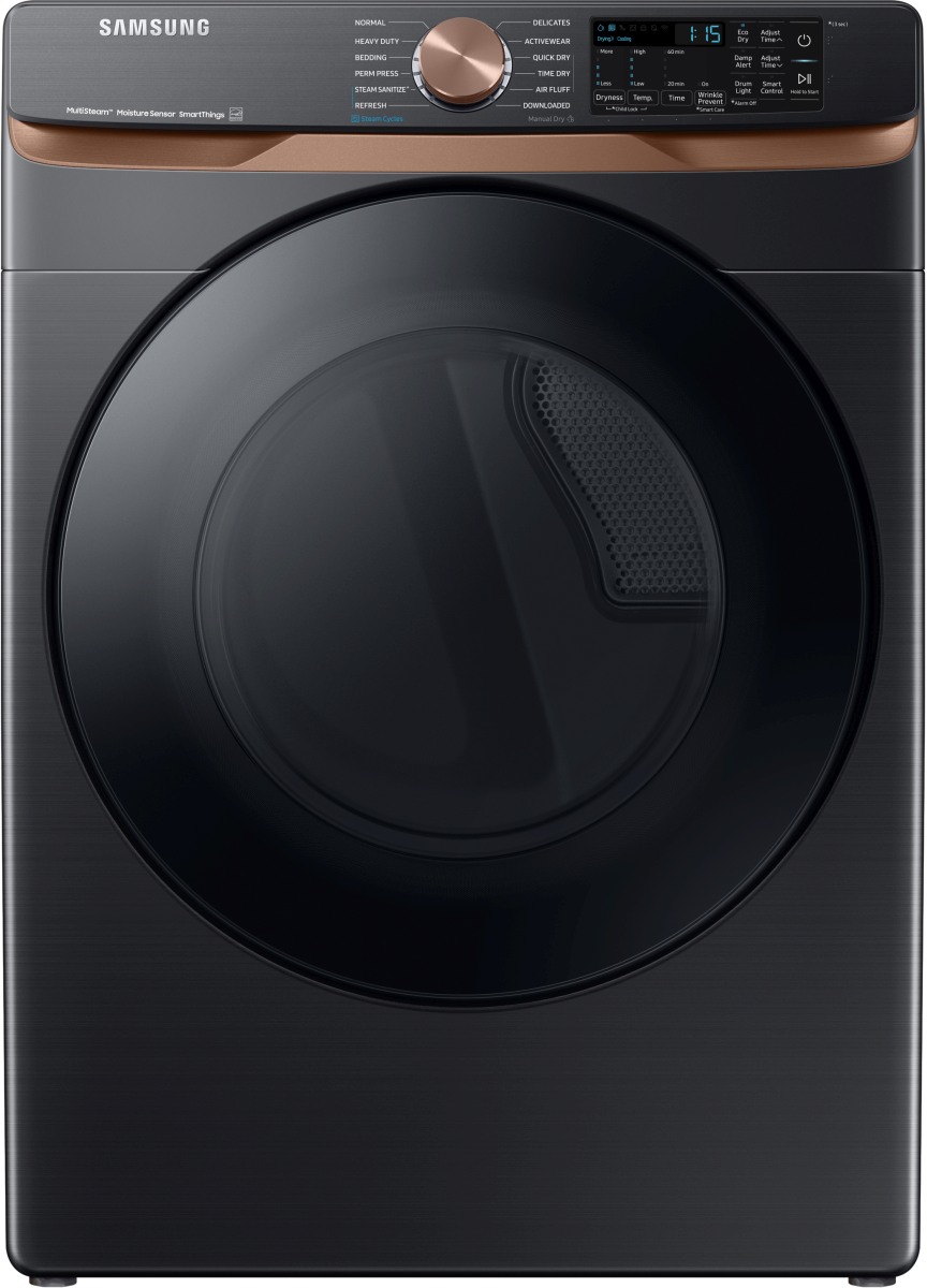 Samsung 8300 Series 7.5 Cu. Ft. Brushed Black Front Load Gas Dryer