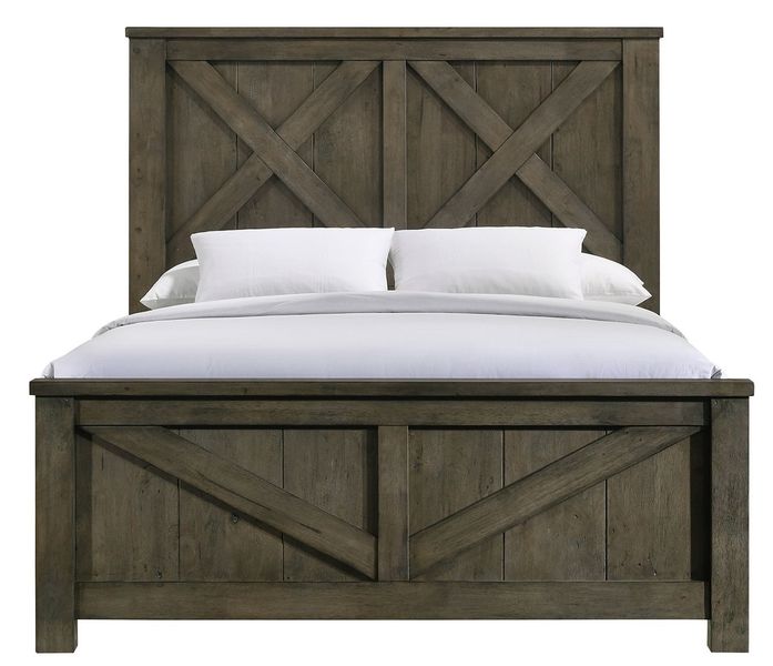 Elements International Maverick Antique Gray Bed | Bob Mills Furniture