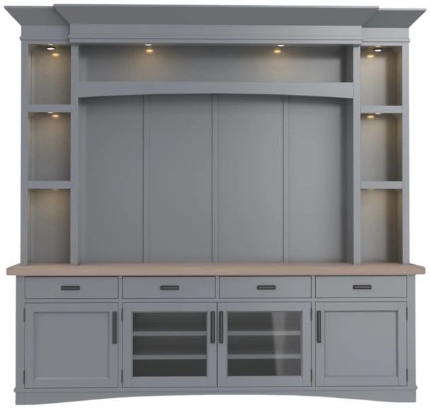 Parker House® Americana Modern Dove Entertainment Center with Back ...