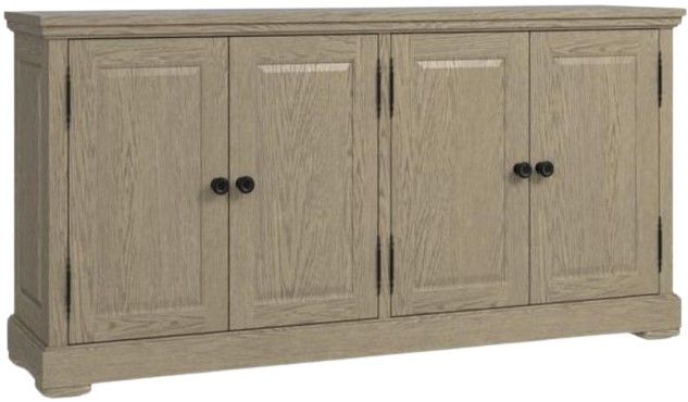 Bassett® Furniture Customizable BenchMade Hawkins 4-Door Oak Huntboard ...