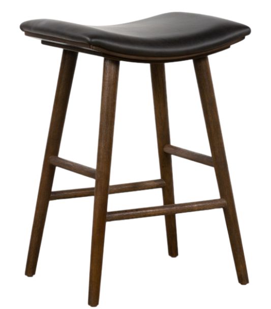 Four Hands Union Distressed Black Counter Stool | Marshall's Home ...
