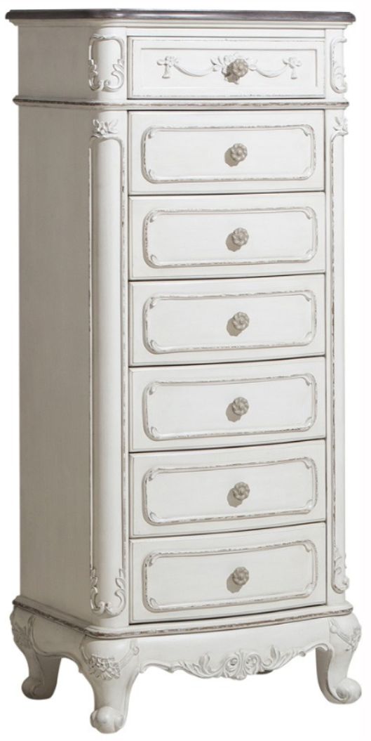 Antique white chest store