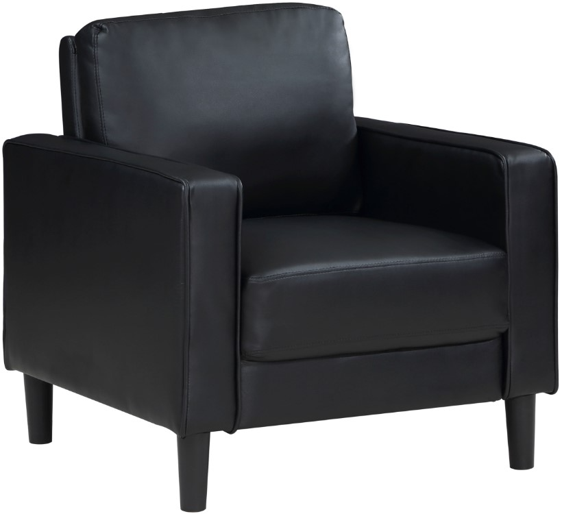 Black upholstered accent chair store