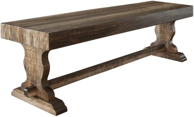 International Furniture Direct Marquez Brown Bench | St. Michel's ...
