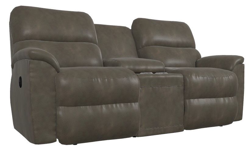 La-Z-Boy® Brooks Slate Manual Reclining Loveseat with Console | Kondola ...